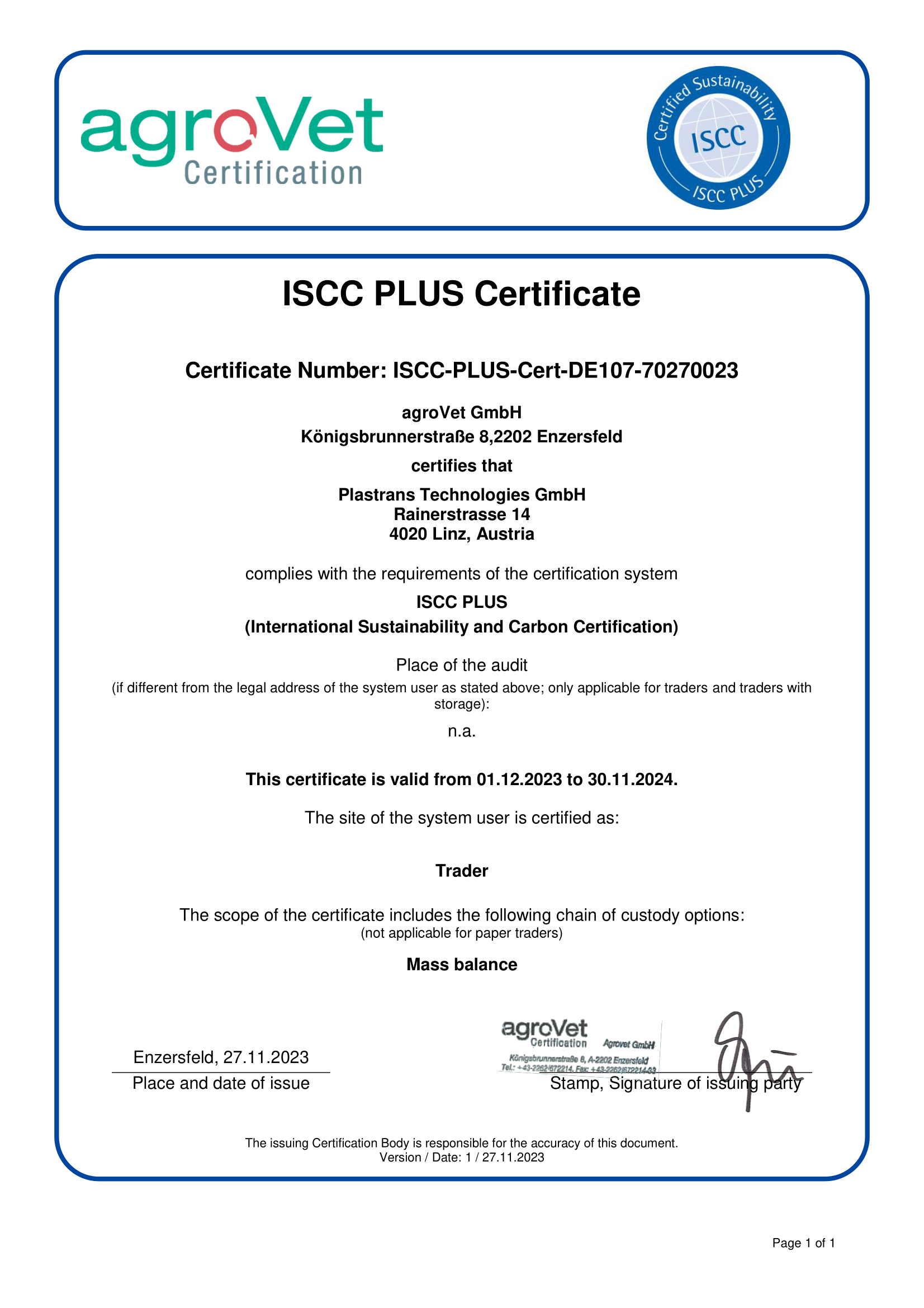 Certification - Success through trust